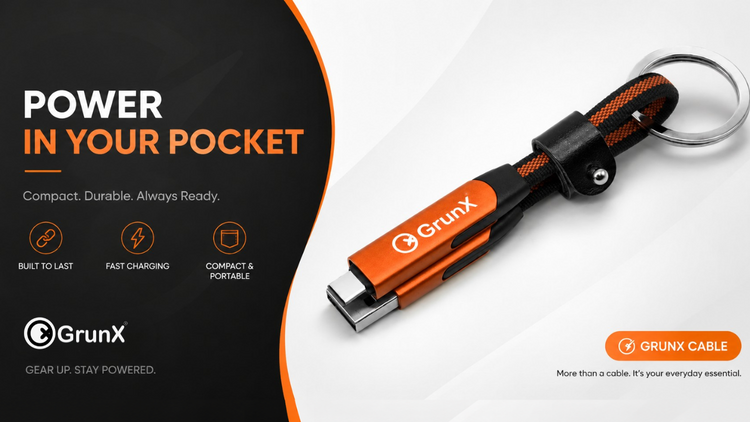 6 in 1 Charging Cable - GrunX Sonic Keychain Cable Guide